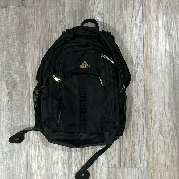 adidas | Bags | Adidas Prime 6 Backpack In Black And Gold | Poshmark